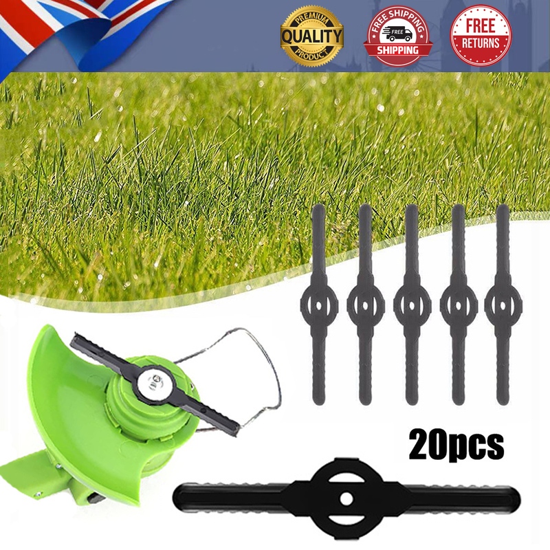 20pcs String Trimmer Head Blades Replace Lawn Mower Nylon Blades ...