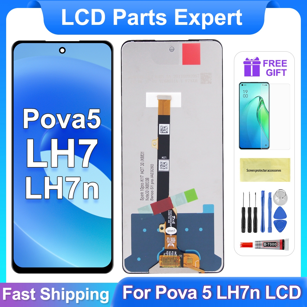 LCD For Tecno Pova 5 / LH7 LH7n LCD Display Touch Screen Replacement ...