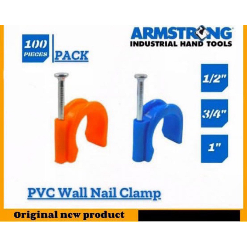 PVC CLAMP BLUE AND ORANGE 1/2 3/4 and 1” | Shopee Philippines