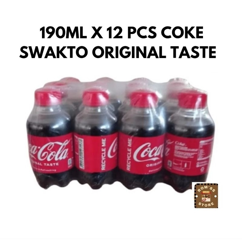 190ml X 12 pcs Coke Swakto Original Taste | Shopee Philippines