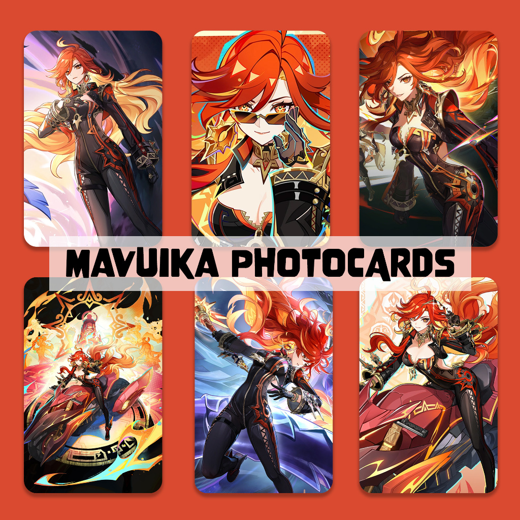 Genshin Impact Photocards - MAVUIKA Textured Photocards Front and Back ...