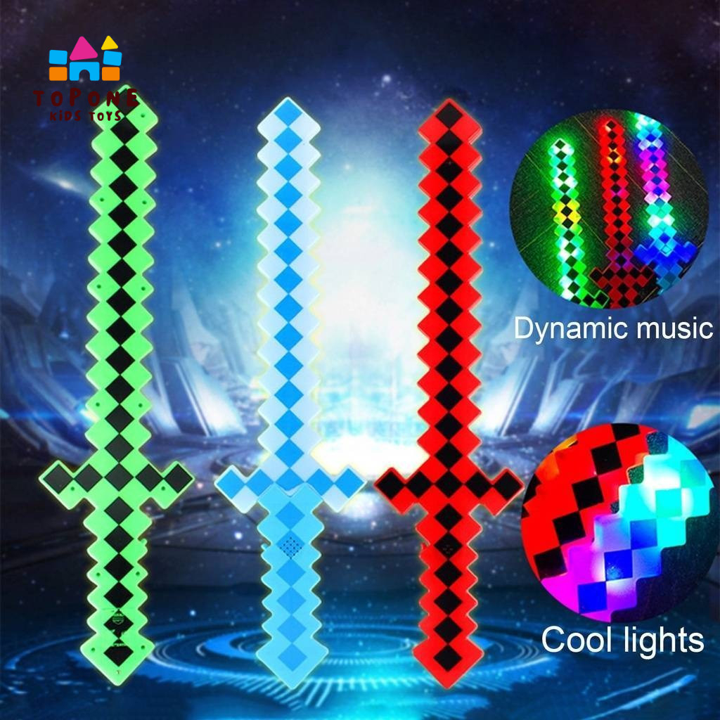 TOPONE 24 inch My World Theme Sword with sound light Children's toy ...
