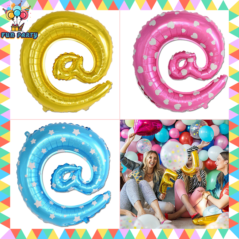 @ sign Foil Balloon Number Letter Alphabet Complete Colors Pink Blue ...