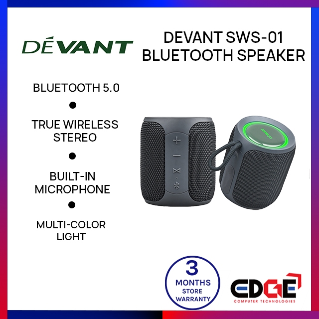 EDGE | DEVANT SWS-01 Bluetooth Speaker | Shopee Philippines