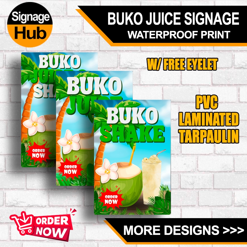 BUKO JUICE & SHAKE Signage | PVC Laminated or Tarpaulin Signage ...