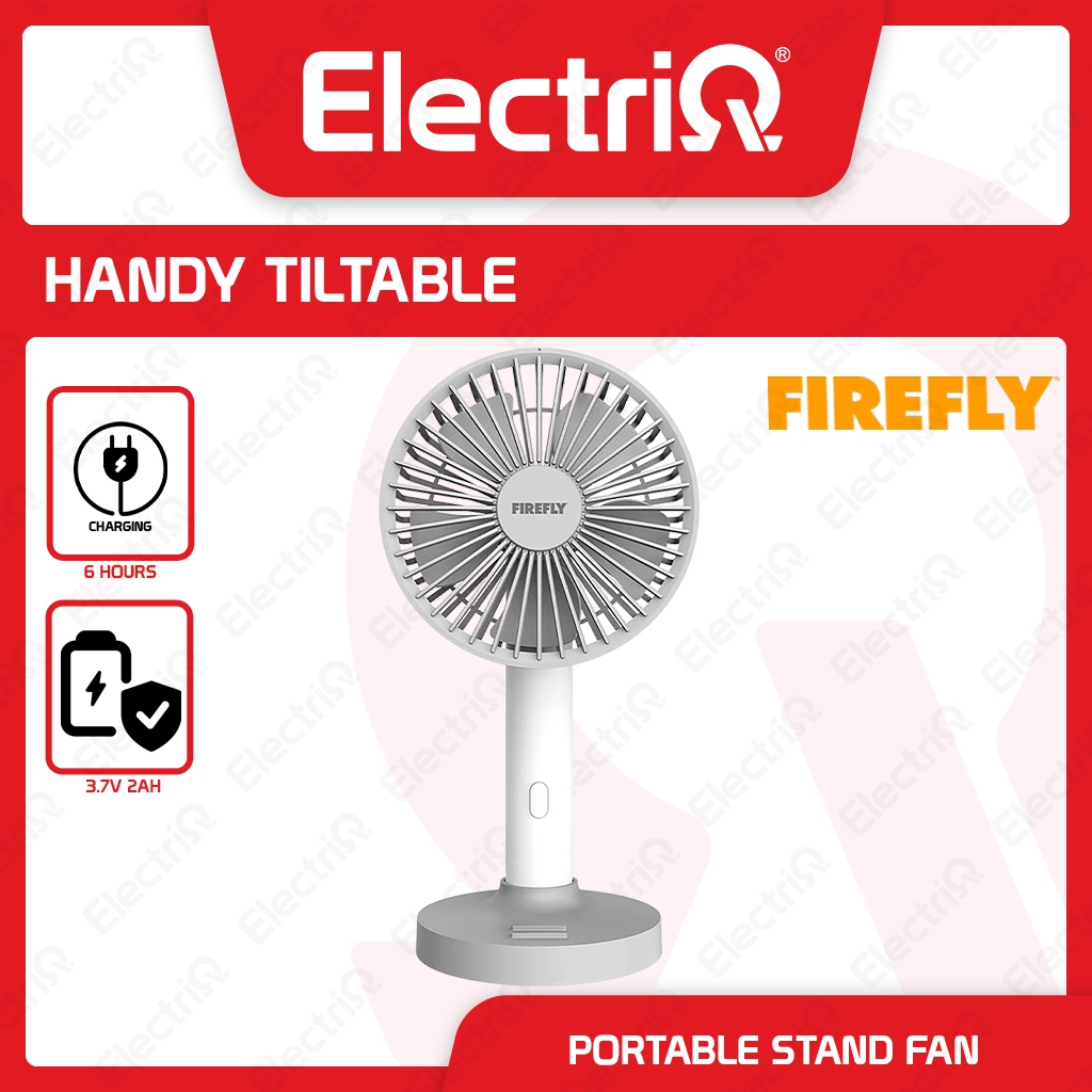 Electriq | Firefly Portable Handy Stand Fan with Mobile Phone Holder ...