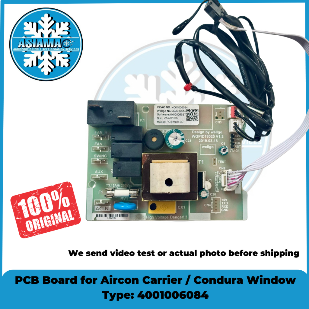 PCB Board for Aircon Carrier / Condura Window Type: 4001006084 | Shopee ...