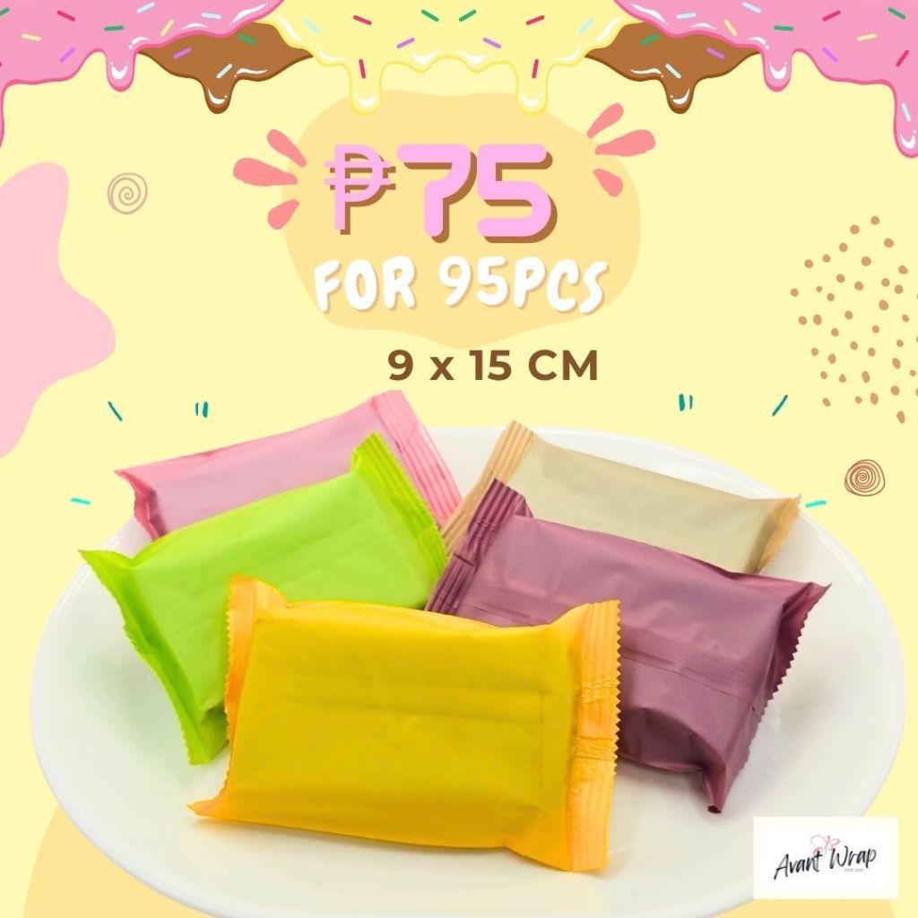FP10005 (95PCS) 9x15 CM Summer Ice Cream Bag Popsicle Graham Bar Pink ...