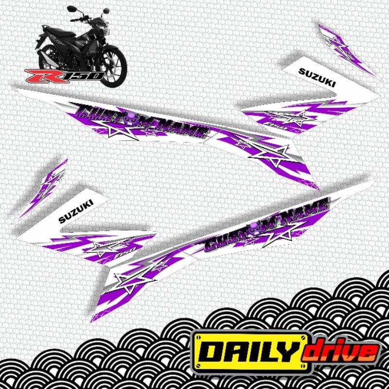 Suzuki raider 150fi MalayTrip Transparent Decals | Shopee Philippines
