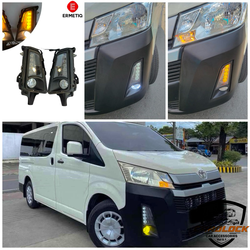 Toyota Hiace Commuter Deluxe 2019 - 2025 Fog Light Fog Lamp with DRL ...