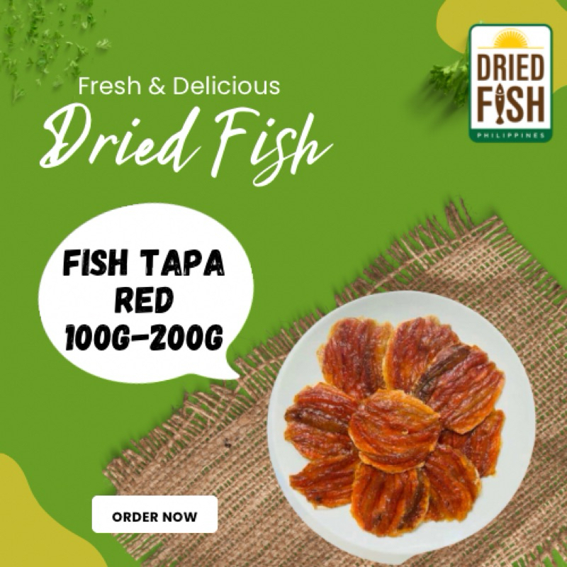 DFP Fish Tapa Red from Bantayan Cebu 100g | 200g (Vacuum Sealed ...