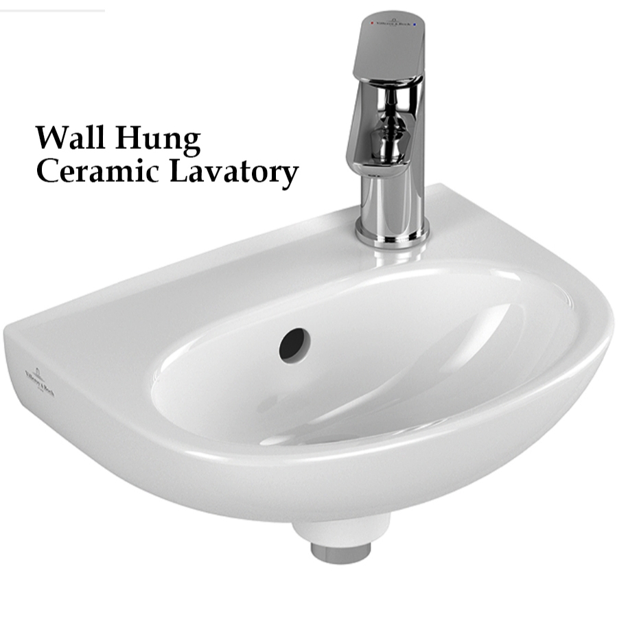 Soho Ceramic Wall hung Lavatory / Bathroom Sink wall hung Corner ...