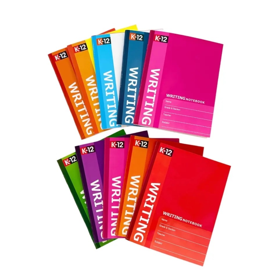 K-12 Writing Notebook 75 leaves for kindergarten, grade 1 & 2 random ...