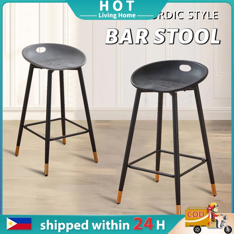 Nordic Bar Chair High Stool Cafe Chair Salon Chair High Bar Stools Bar ...