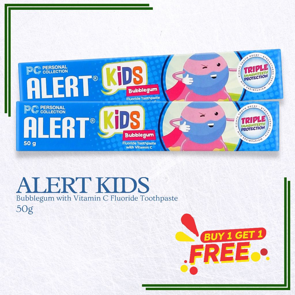 PERSONAL COLLECTION Buy 1 Take 1 Alert Kids Toothpaste Bubblegum 50g ...