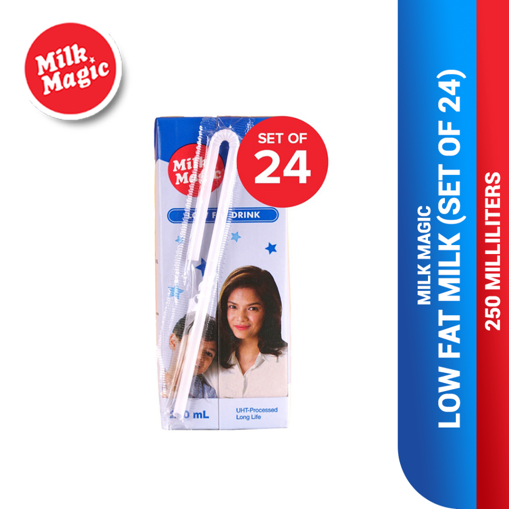Milk Magic - Low Fat Milk 250ml (Set of 24) - Expiry Date: March 8 ...