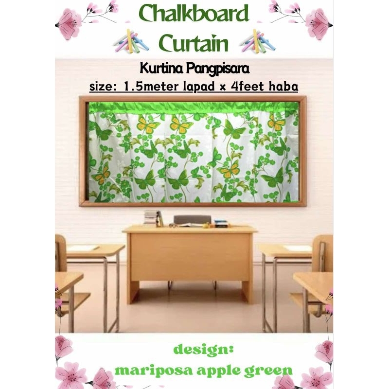 blackboard curtain for Classroom/ black Board Curtain for School and ...