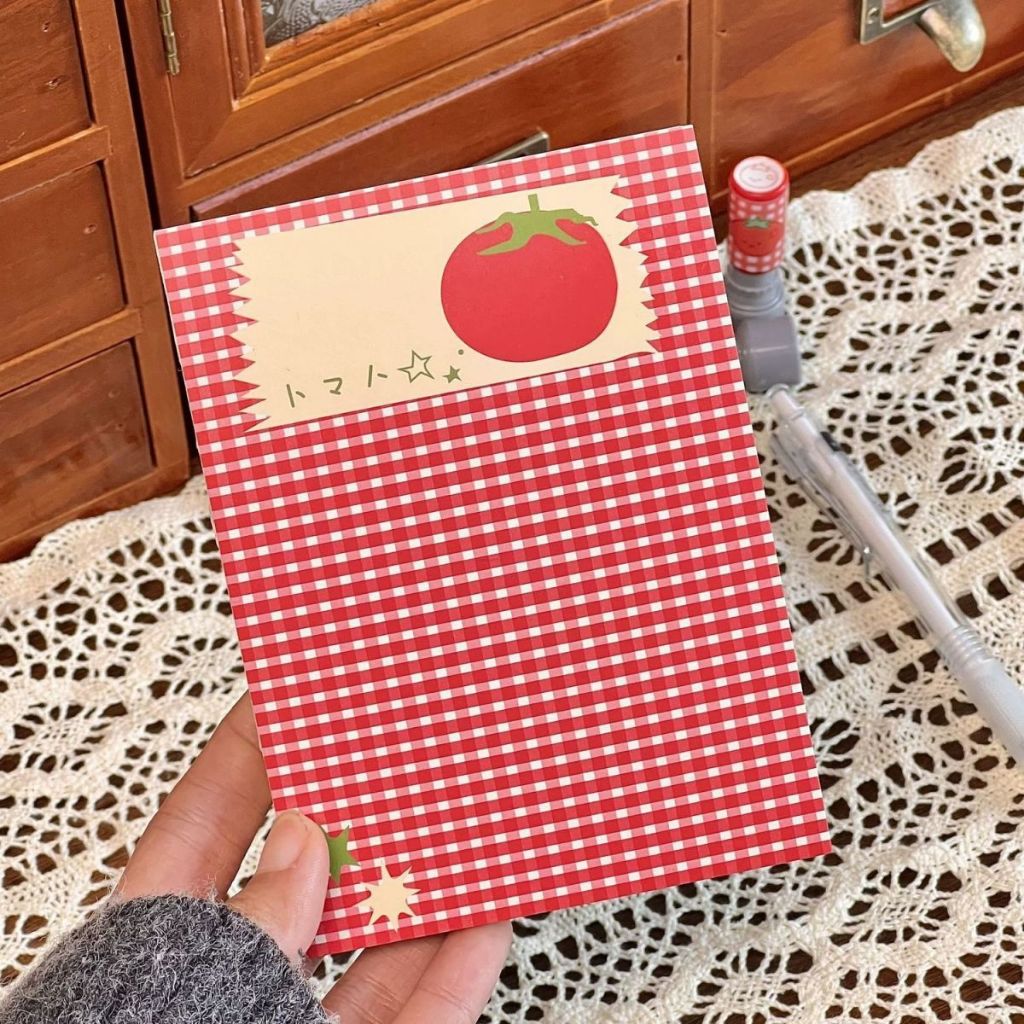 Lovely Tomato Notebook Thick Blank Memobook 96-100 Pages Unlined for ...