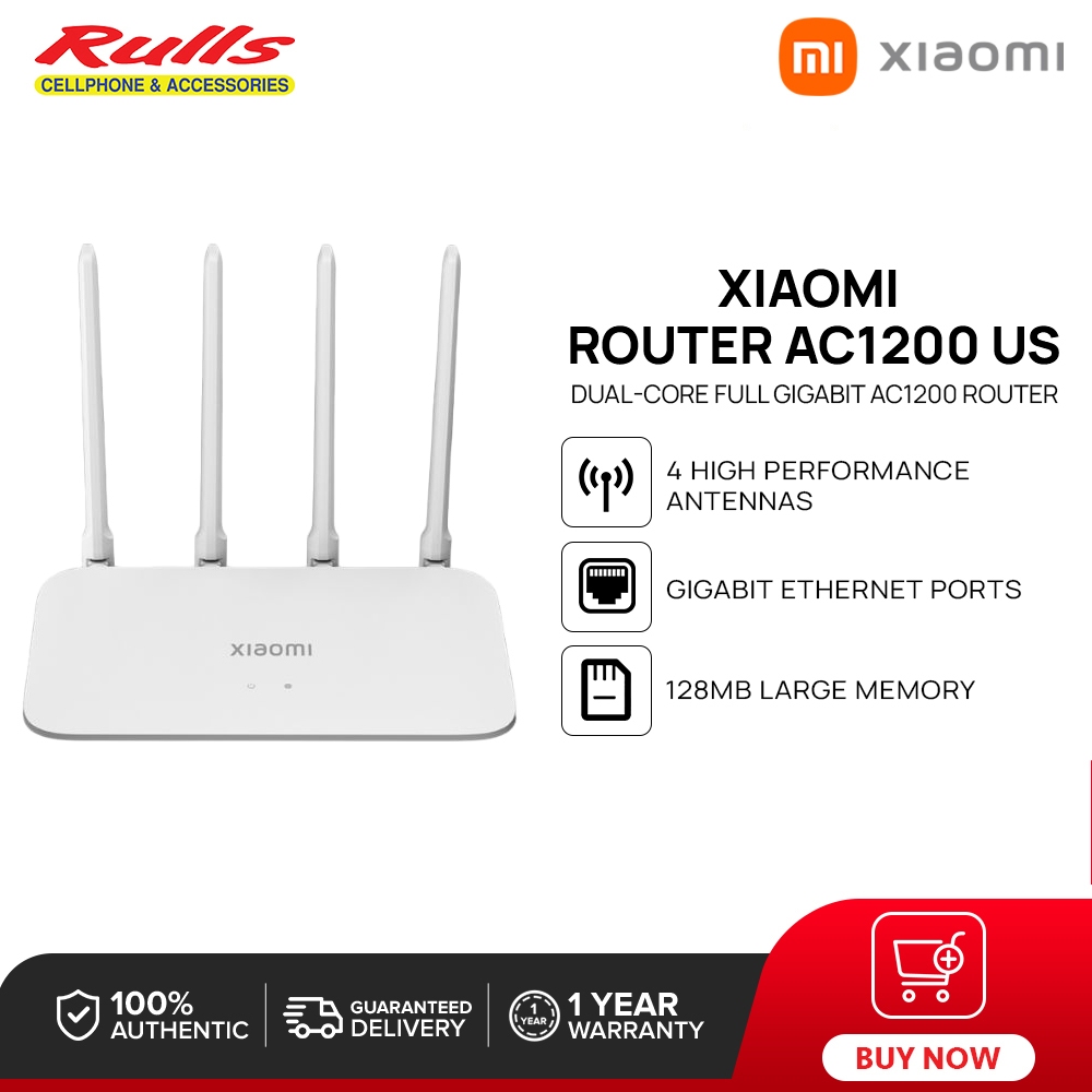 Xiaomi Router AC1200 US | Dual-Core CPU | Gigabit Network Ports | 4 ...