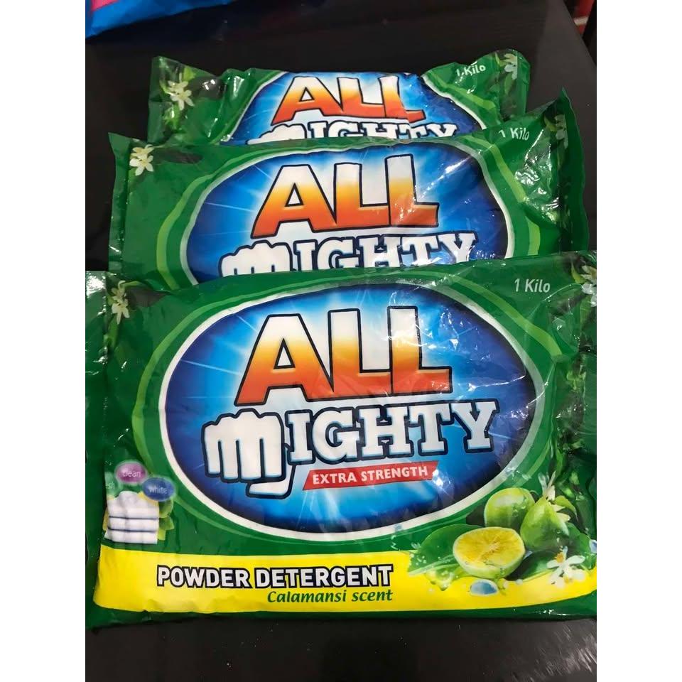 3 kilos Allmighty Laundry Detergent Powder 1 kilo for Clean and Fresh ...
