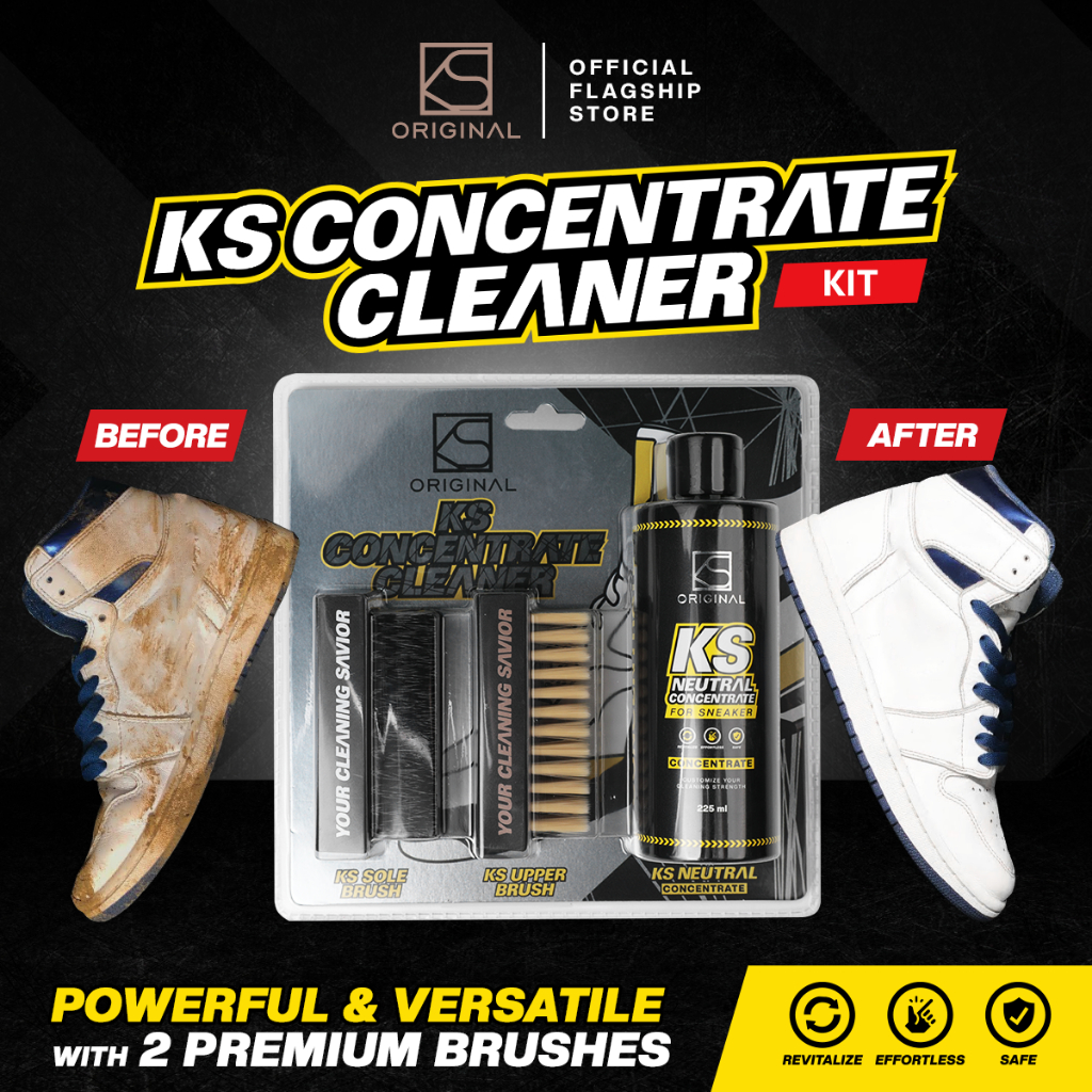 KS Neutral Concentrate Cleaner Kit for Sneakers Powerful Shoes Cleaning ...