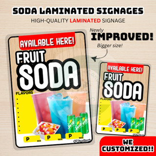 Laminated - Fruit Soda Signages | Fruity Soda Signages | Fruity Soda ...