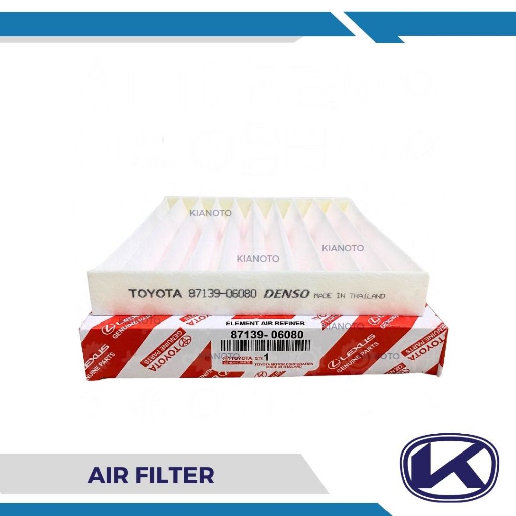 Toyota Air Filter 87139-06080 for Toyota Land Cruiser Prado | Shopee ...