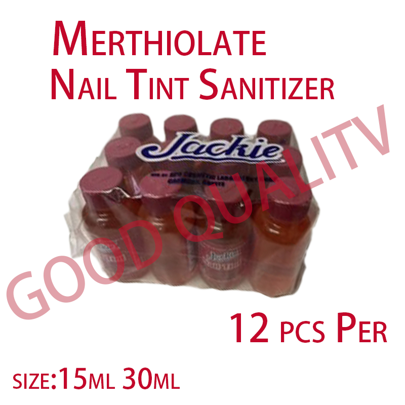 Merthiolate 30ml and 15ml 12 pcs Per Pack Nail Tint Sanitizer | Shopee ...