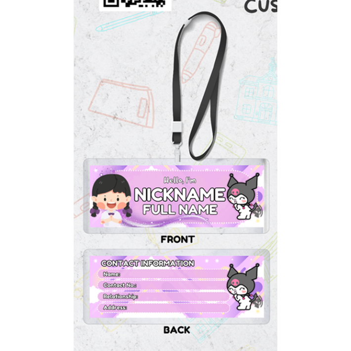 PVC and Laminated Name Tag (Customized) | Shopee Philippines