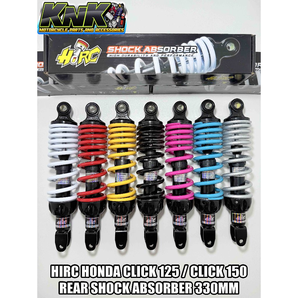 HIRC REAR SHOCK ABSORBER 300MM FOR HONDA CLICK 125 / CLICK 150 THAILAND ...