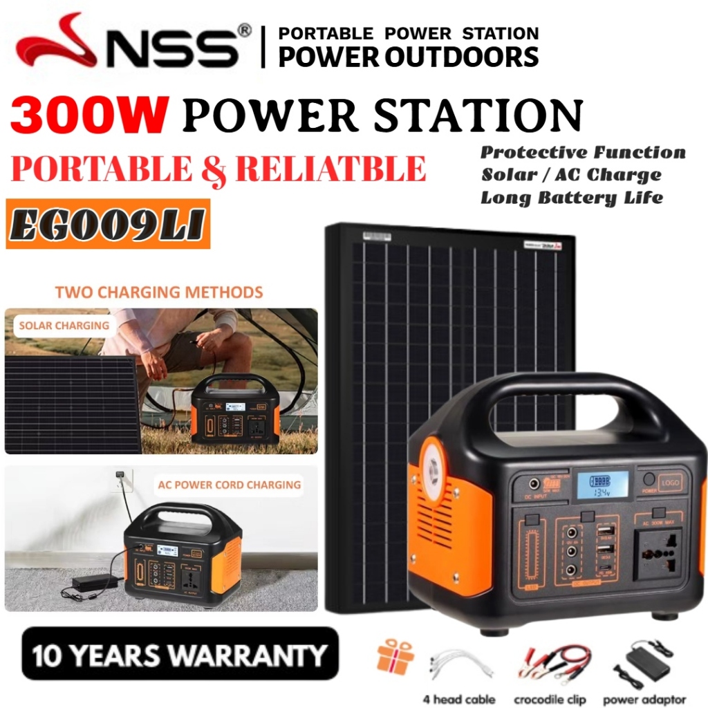 NSS 300W 80000MAH Portable Power Station with 60W Solar Panel Set for ...