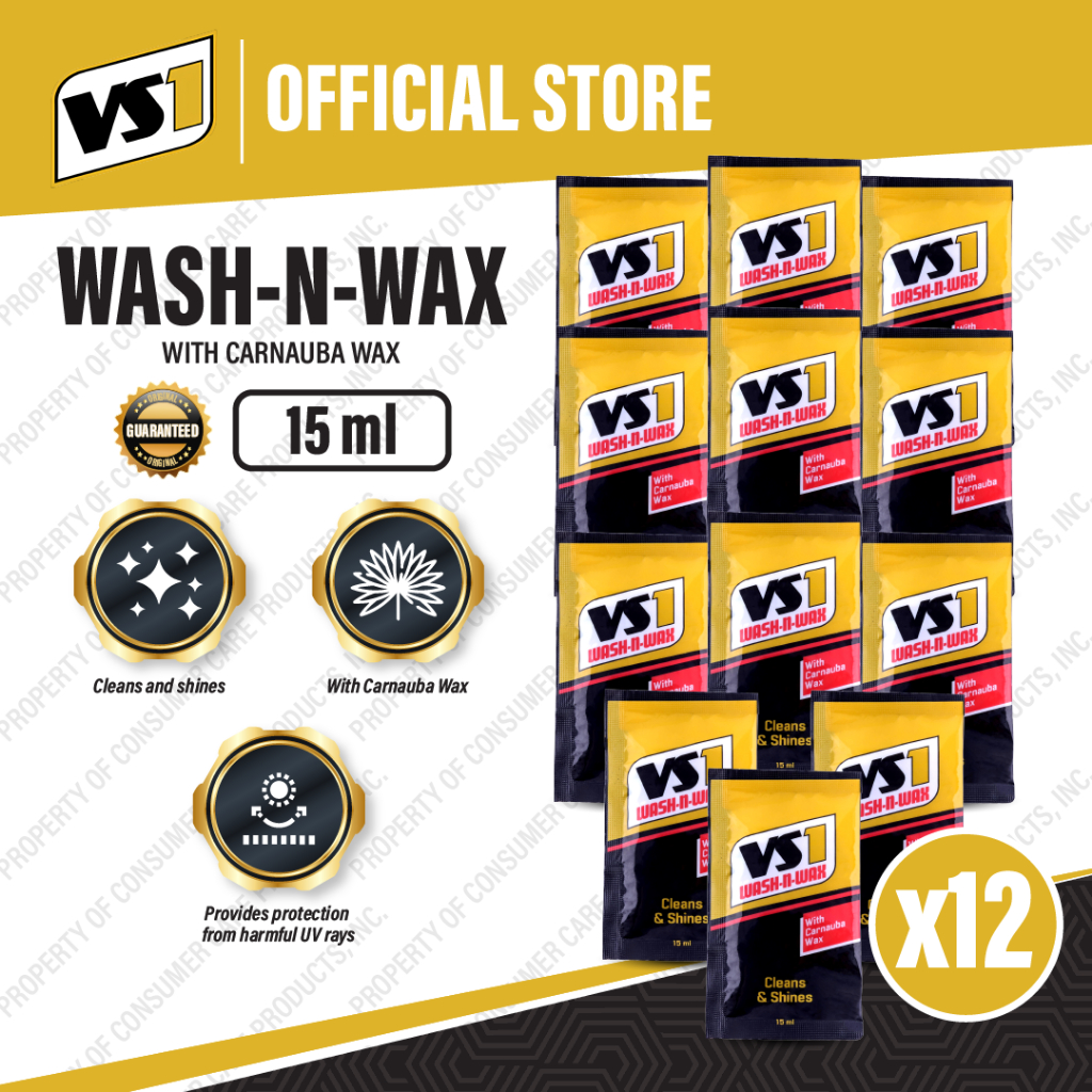 [12pcs] VS1 Wash-N-Wax 15ml | Shopee Philippines