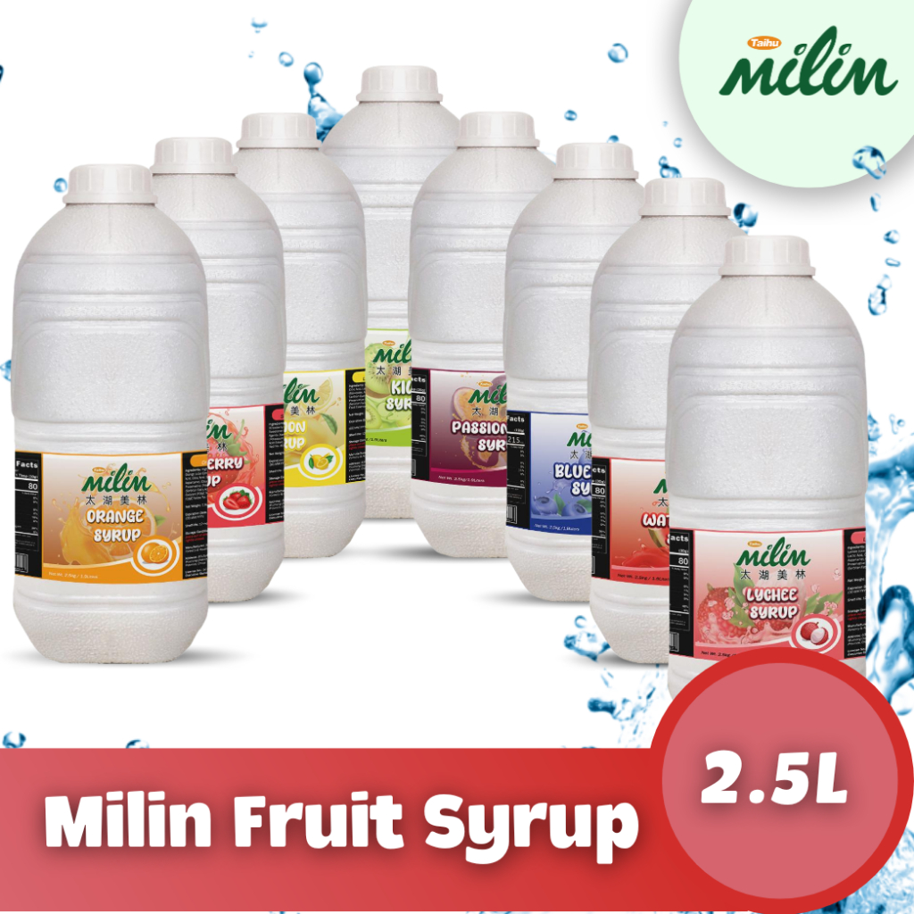 Milin Concentrated Syrups all flavor 2.5L | Shopee Philippines