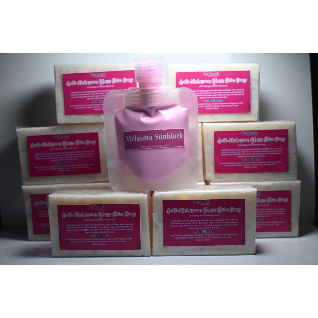 10 PCS Anti-Melasma White Soap With + Melasma Sunblock 30g Sachet ...