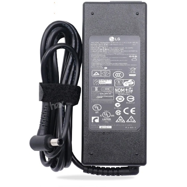 Laptop Charger 19V 4.74A 3.42A 2.1A 1.7A 1.3A 90W 65W 40W 32W 25W For LG Monitor LED LCD ...