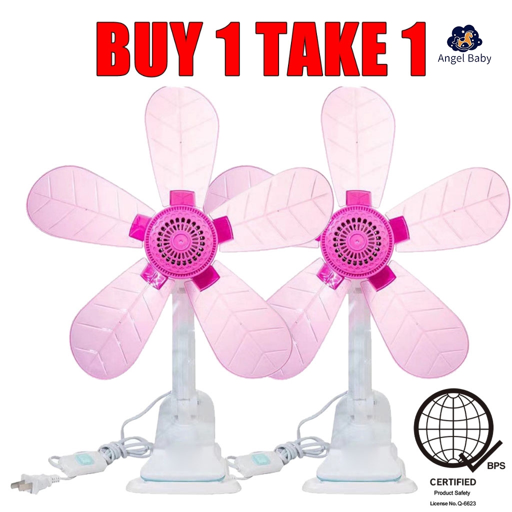 【Buy 1 Take 1】2HY 5 Blades Clip Fan ABS Portable Electric Fan Home Fan ...