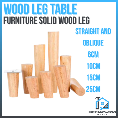 PID Wood Furniture Legs Straight Oblique Slope Slant Leg Sofa Bed ...