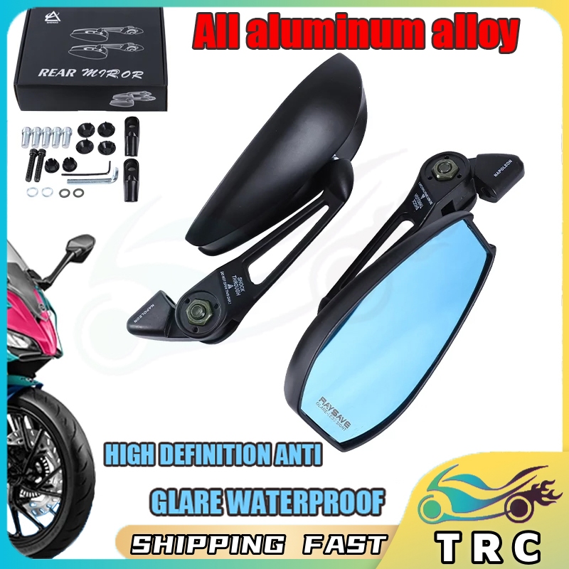 Side Mirror For Motorcycle Street King Anti-glare Adjustable AOS4 ...