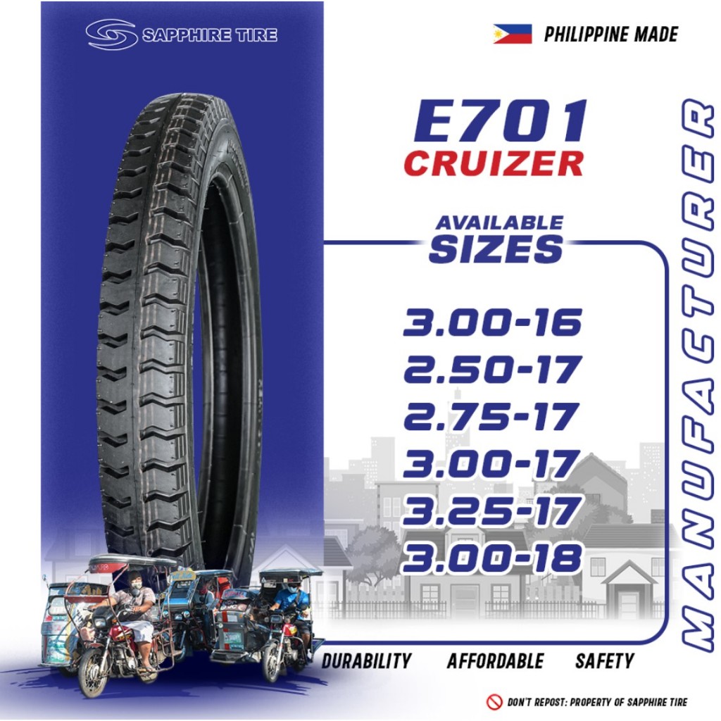 SAPPHIRE TIRE E701 (Size 16 17 18) | Shopee Philippines