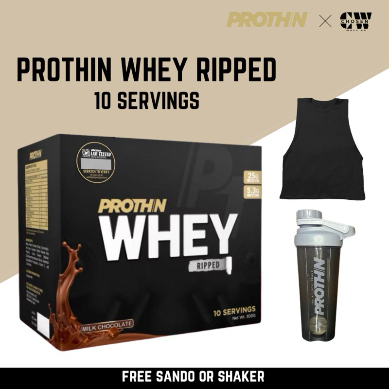 PROTHIN WHEY RIPPED 1 BOX 10 SERVINGS | Shopee Philippines