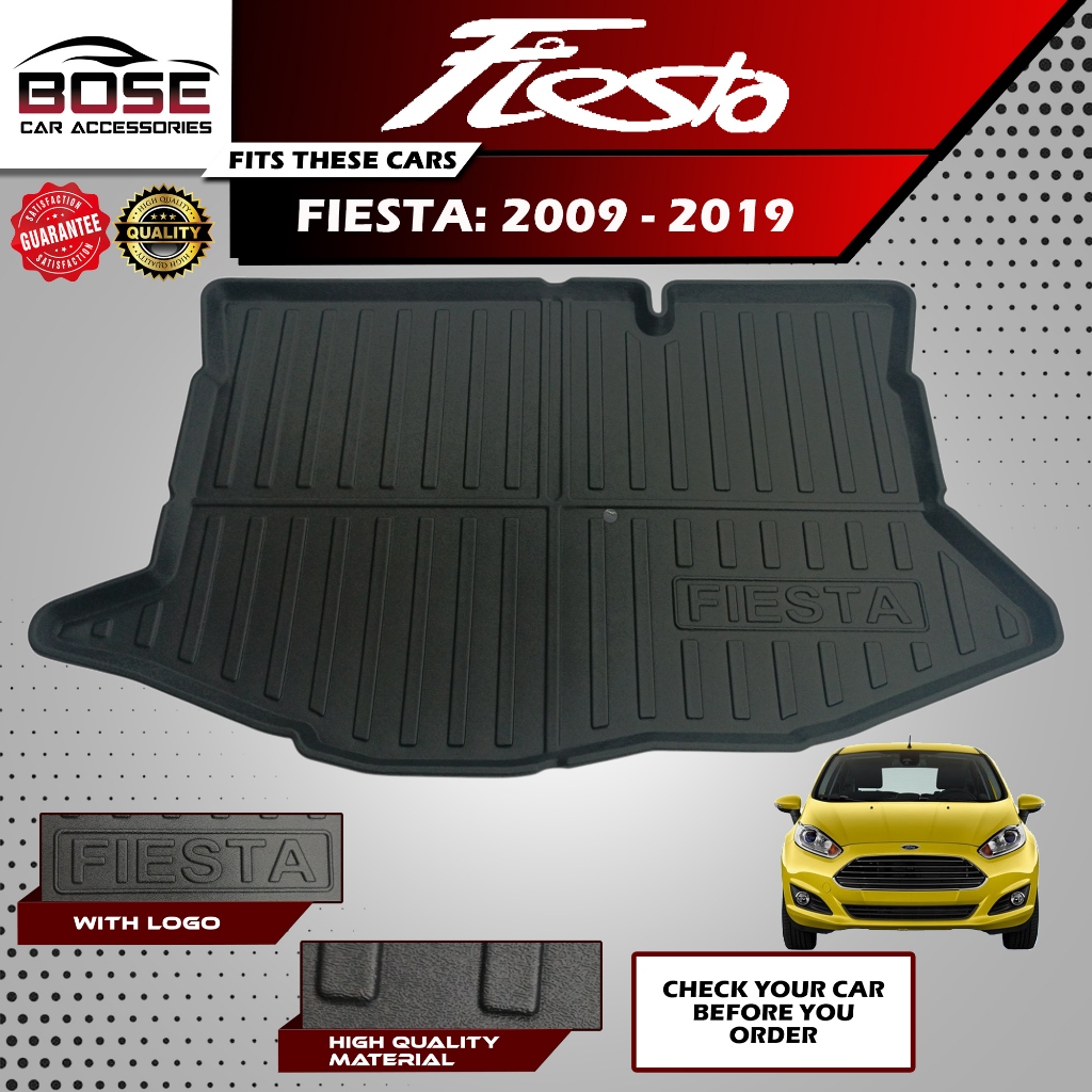 Ford Fiesta 2009 - 2019 Trunk Tray / Cargo Trunk Tray / Cargo Matting ...
