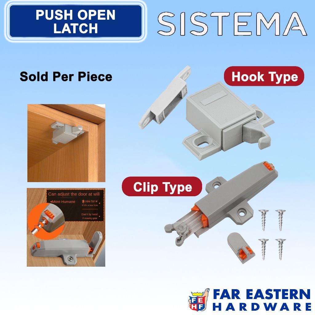 SISTEMA Push Open Latch Clip Type | Hook Type | Shopee Philippines