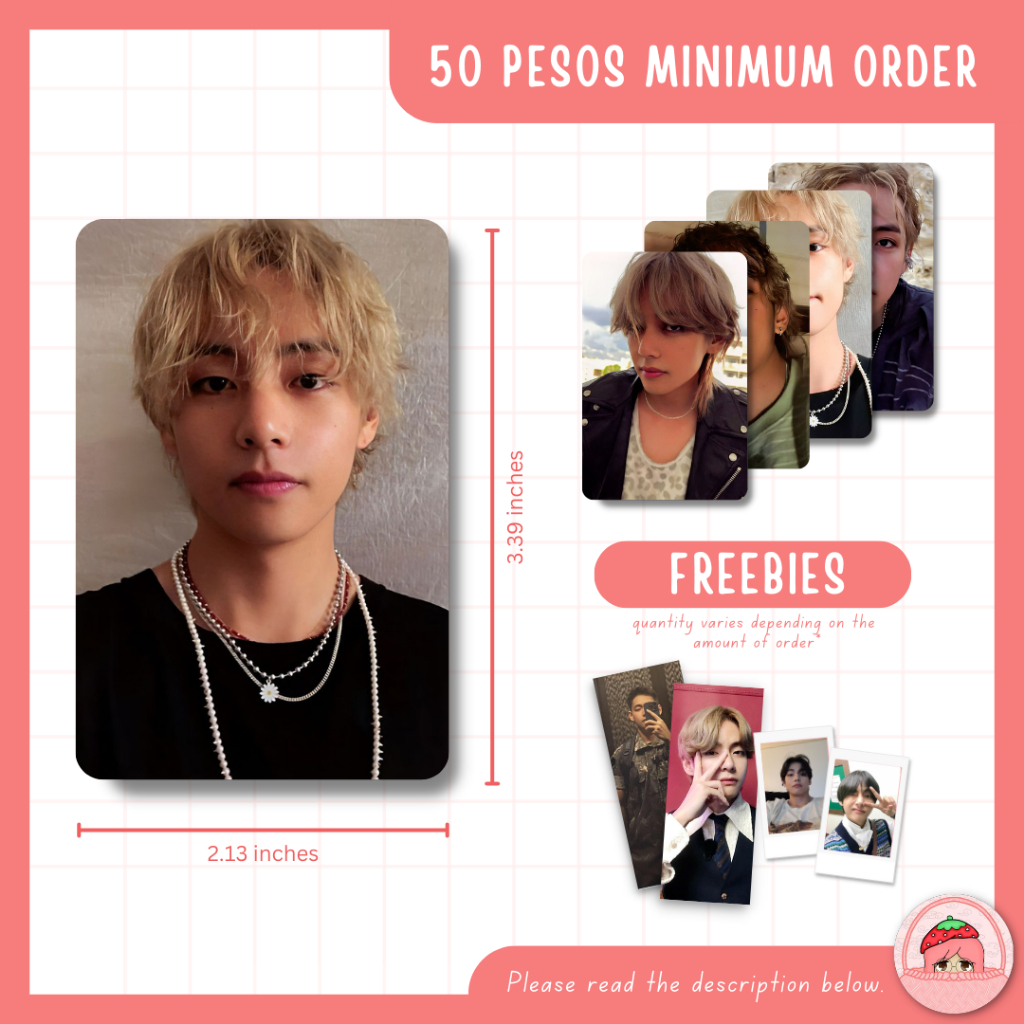 [5 PCS SET] V KIM TAEHYUNG LAYOVER ALBUM PC PHOTOCARD UNOFFICIAL ...