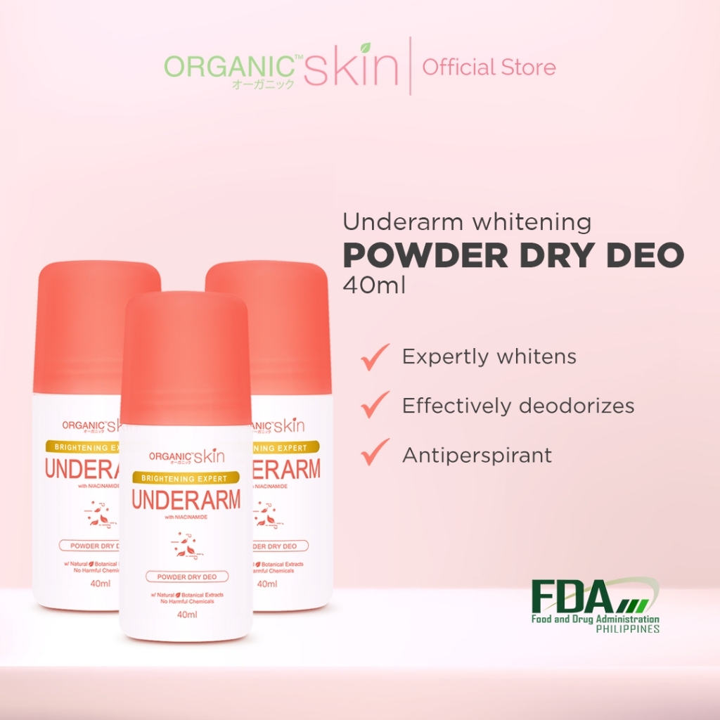 Organic Skin Japan Intensive Whitening Underarm Powder Dry Deodorant ...