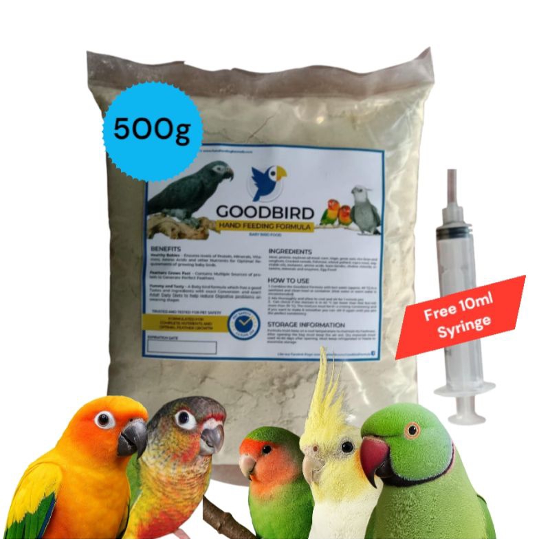 Goodbird Hand Feeding Formula - Parrot Food, food for Baby bird 500 grams | Shopee Philippines