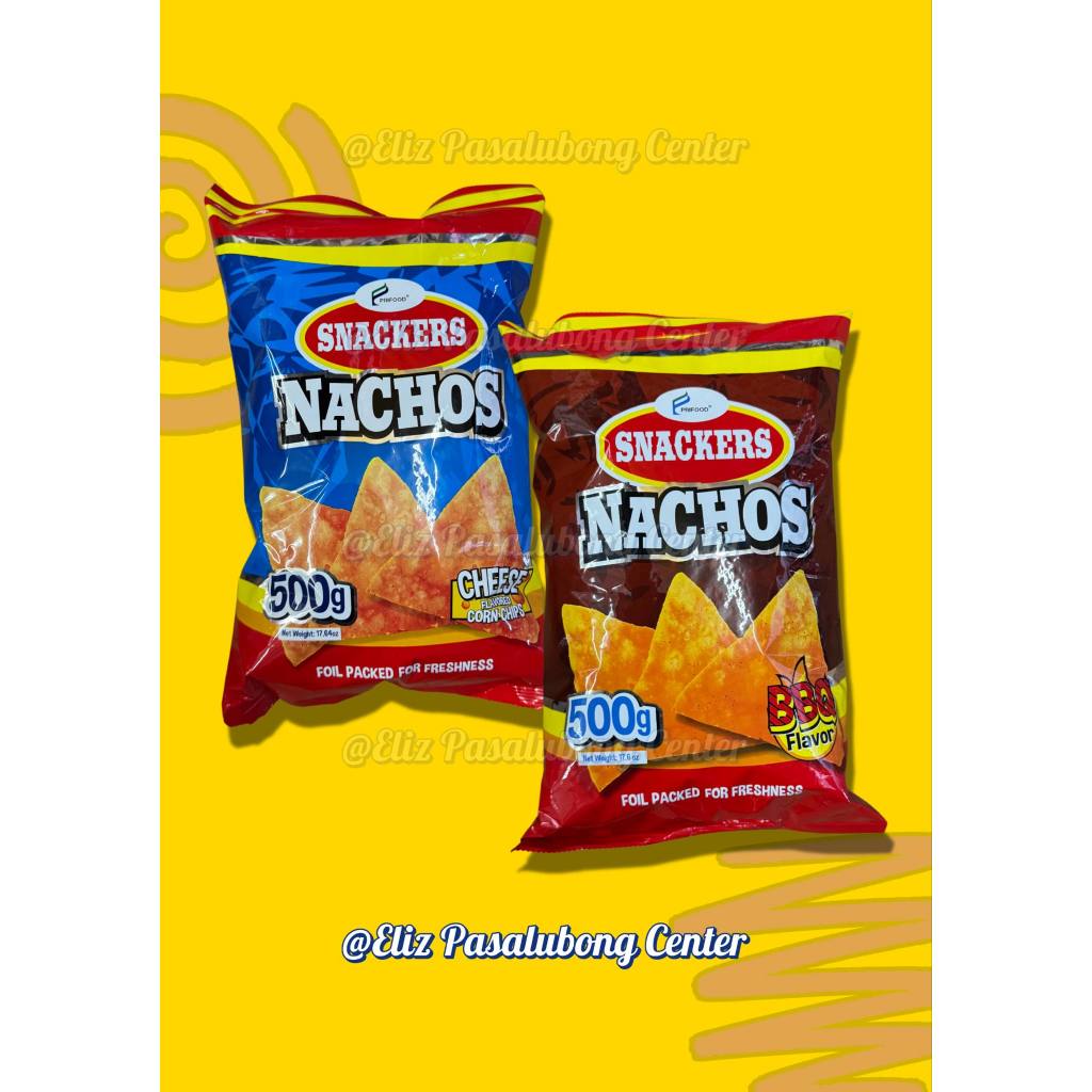 SNACKERS NACHOS CHEESE/BBQ 500G | Shopee Philippines