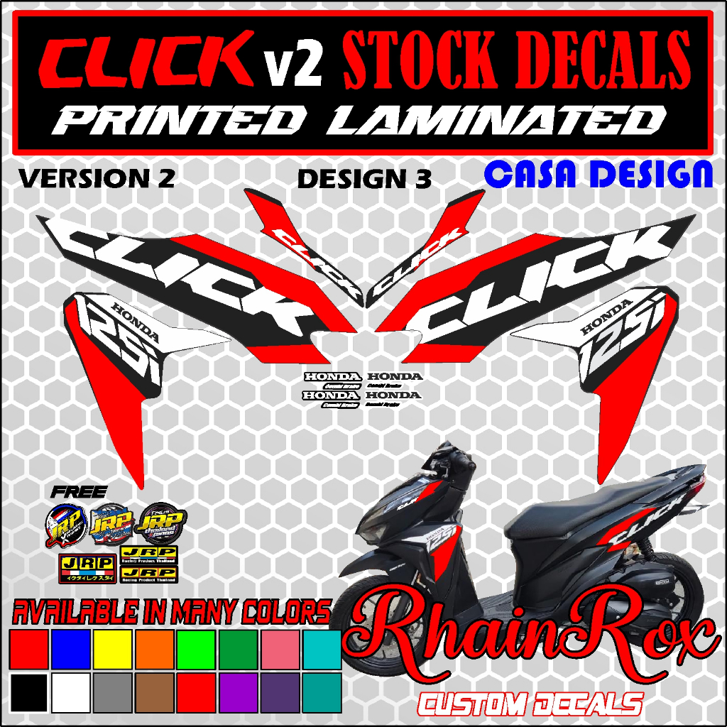 honda click v2 stock decals design 3 printed laminated casa design ...