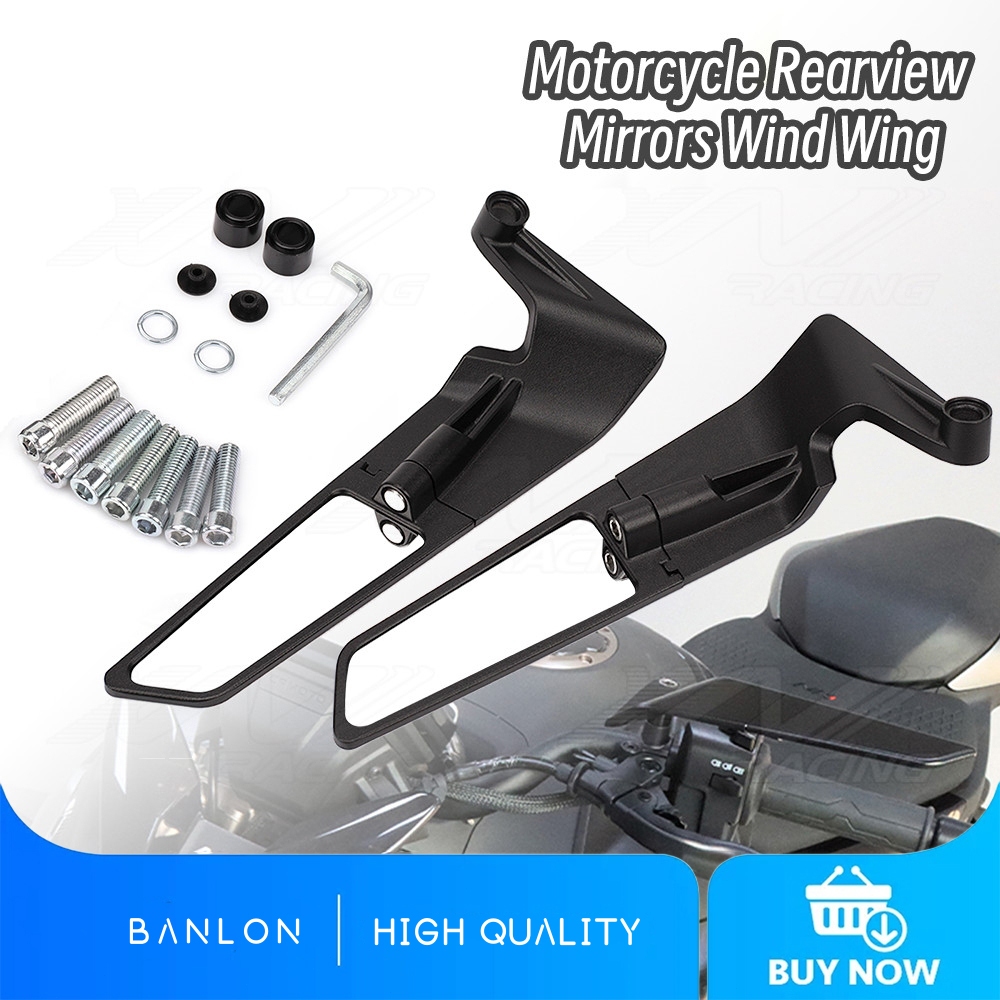 CNC Wind Wing Rotating Side Mirror Universal Reduces Wind Resistance ...