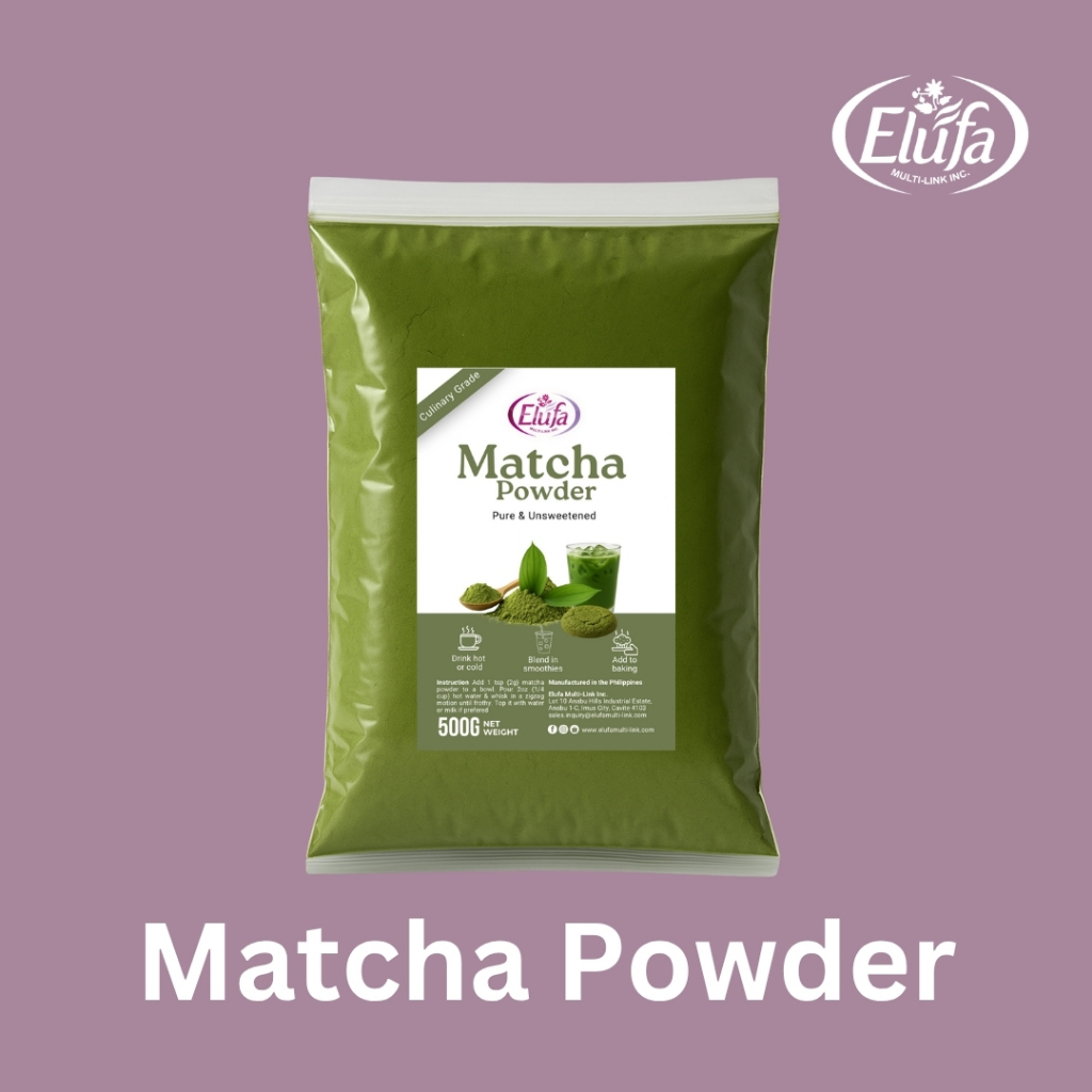 Elufa Premium 100% Pure Matcha Powder - 100g and 500g | Shopee Philippines