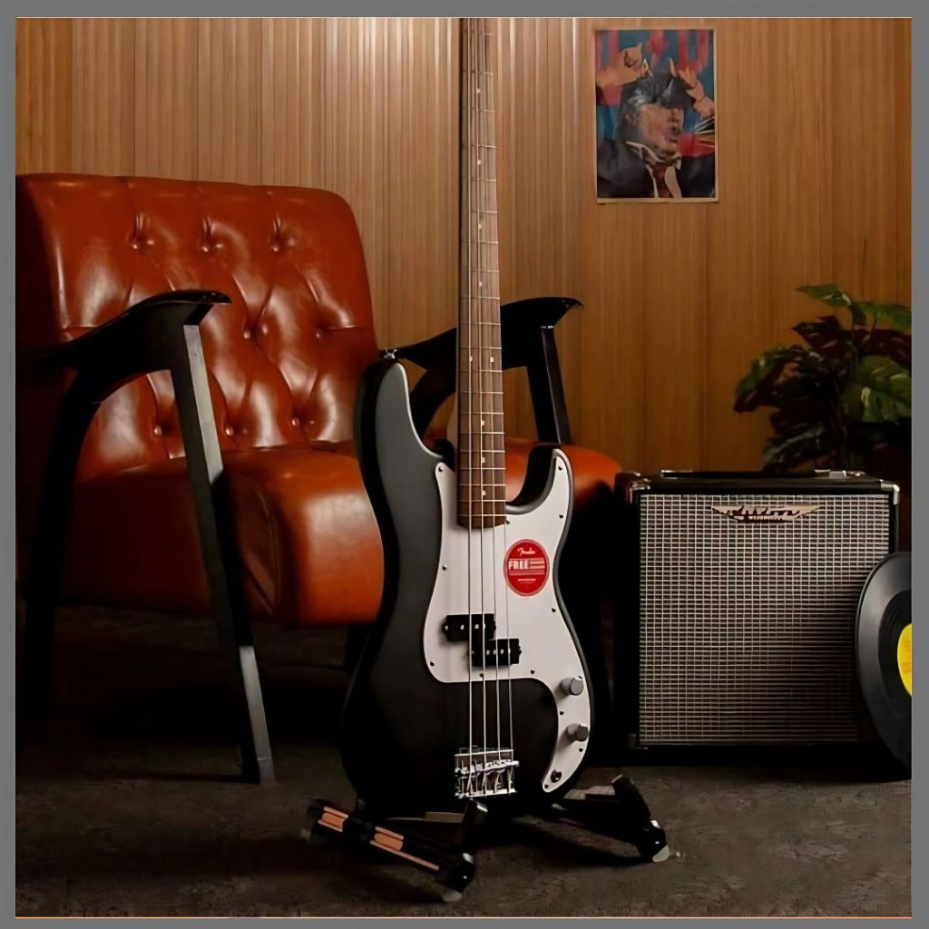 Fender Squier Bass Guitar 4-String Exquisite Stylish Electric Bass ...
